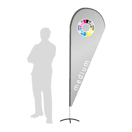 Beachflag Drop Medium einseitig bedrucken lassen | Druckerei Mantow ...